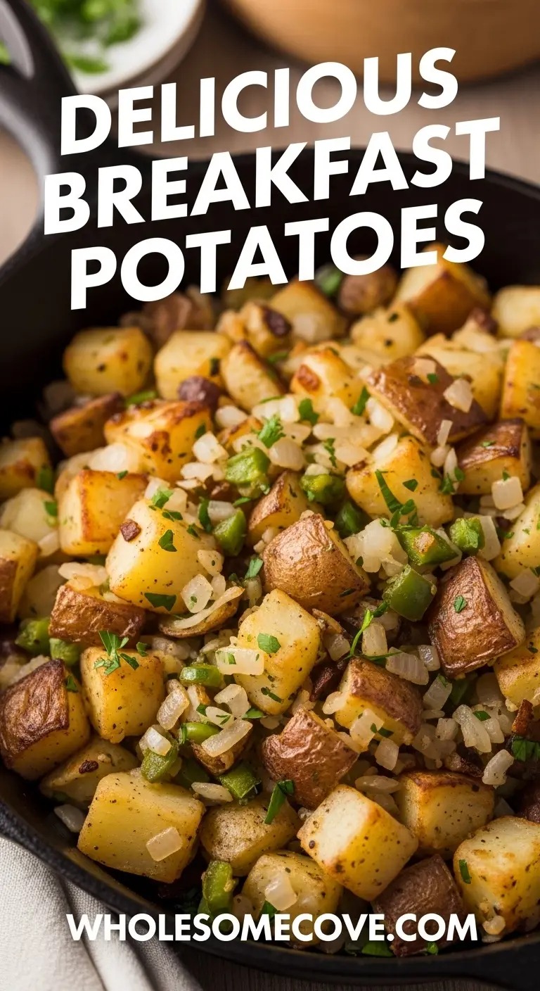 Breakfast Potatoes Recipe (Crispy & Golden Every Time!) - Wholesome Cove