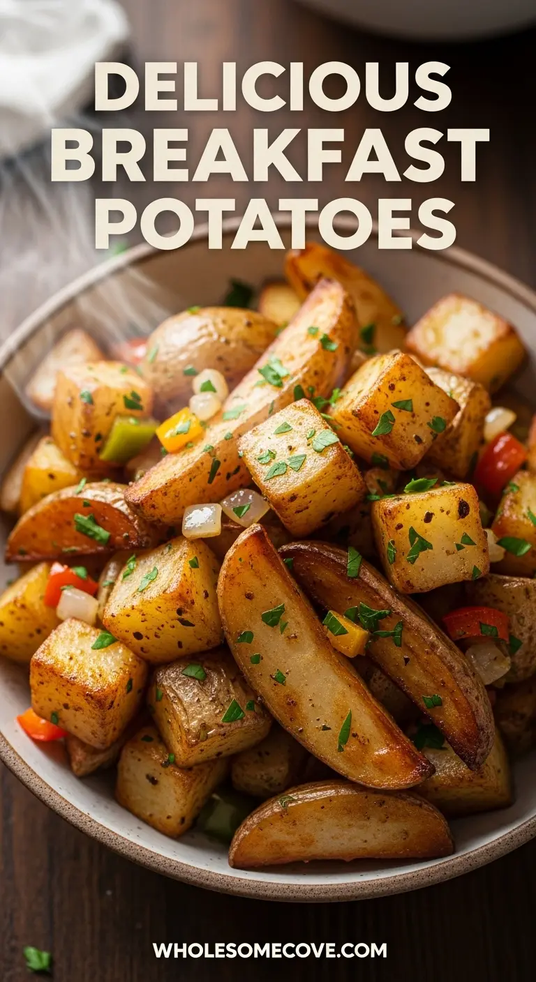 Breakfast Potatoes Recipe (Crispy & Golden Every Time!) - Wholesome Cove