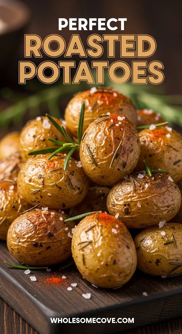 Roasted Potatoes Recipe (Crispy & Golden) - Wholesome Cove