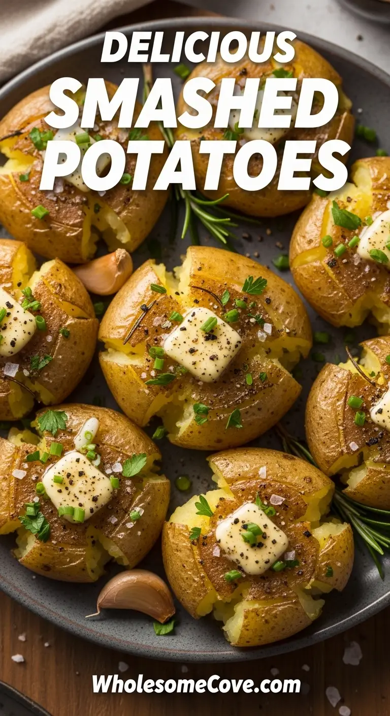 Smashed Potatoes Recipe: Crispy, Golden & Easy To Make - Wholesome Cove